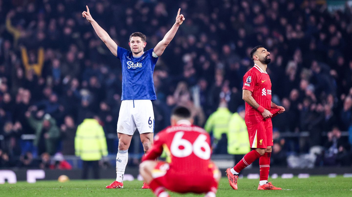 Liverpool denied by late Everton equaliser despite Salah’s heroics