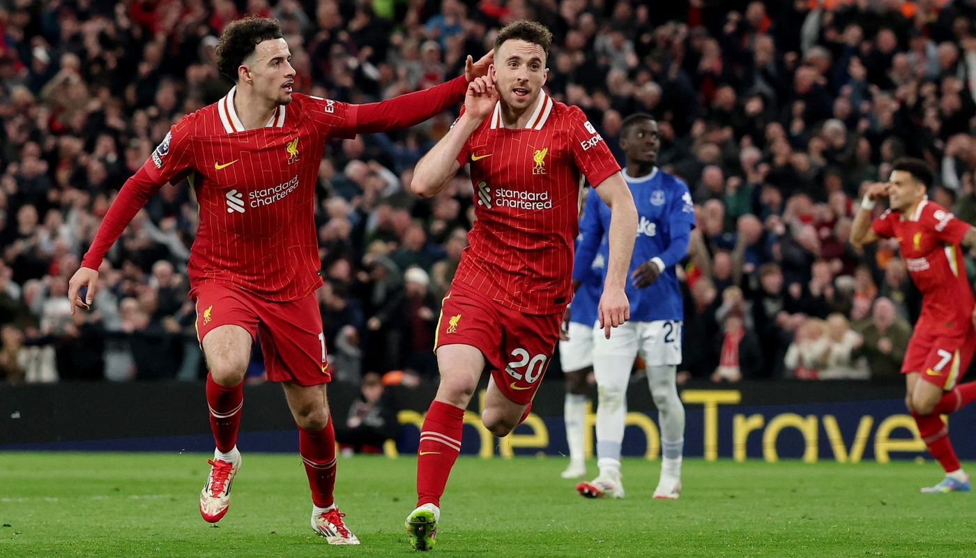 Jota strike wins Merseyside derby as Liverpool regain 12-point lead