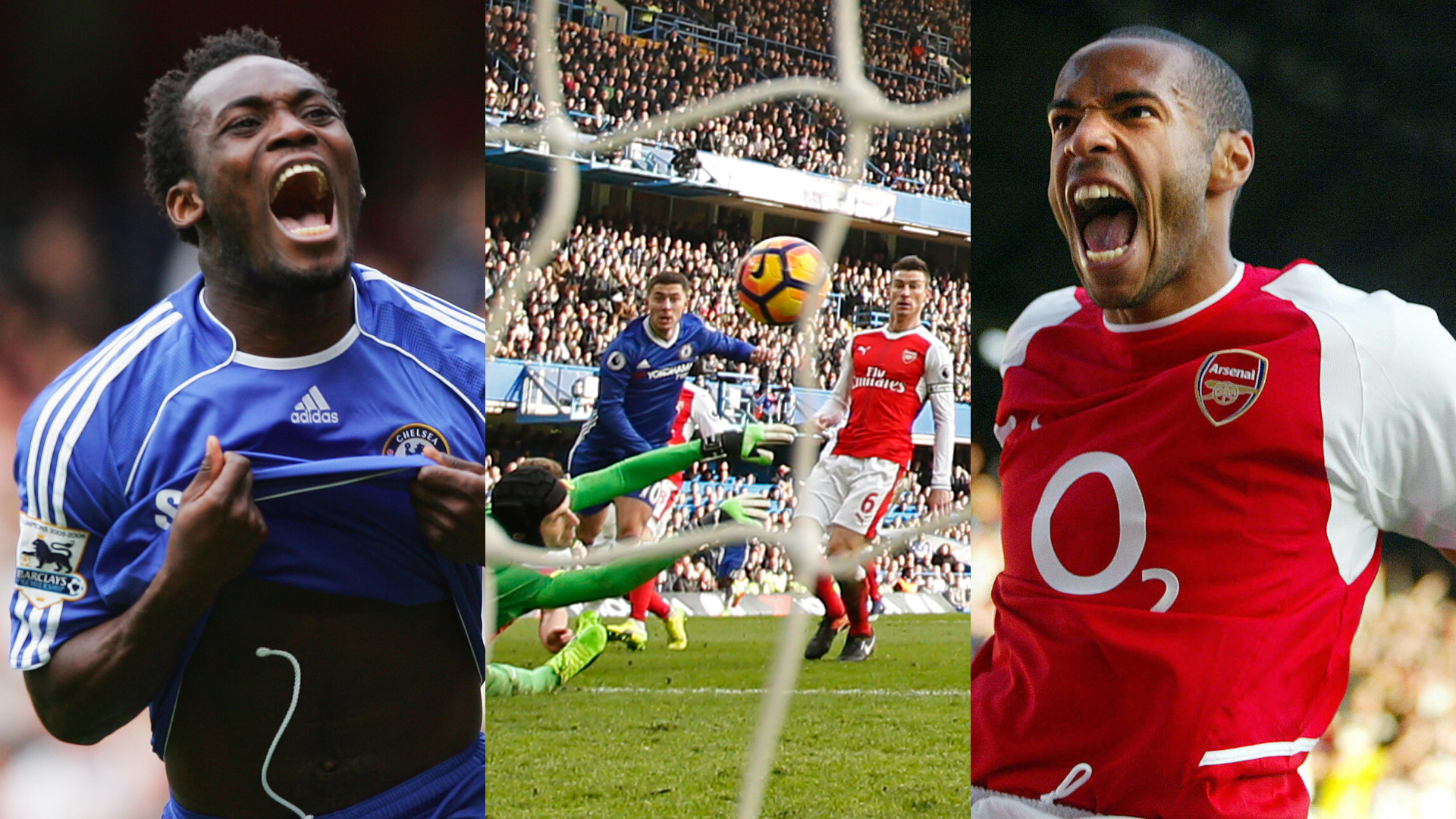 Watch the BEST GOALS in Chelsea v Arsenal history
