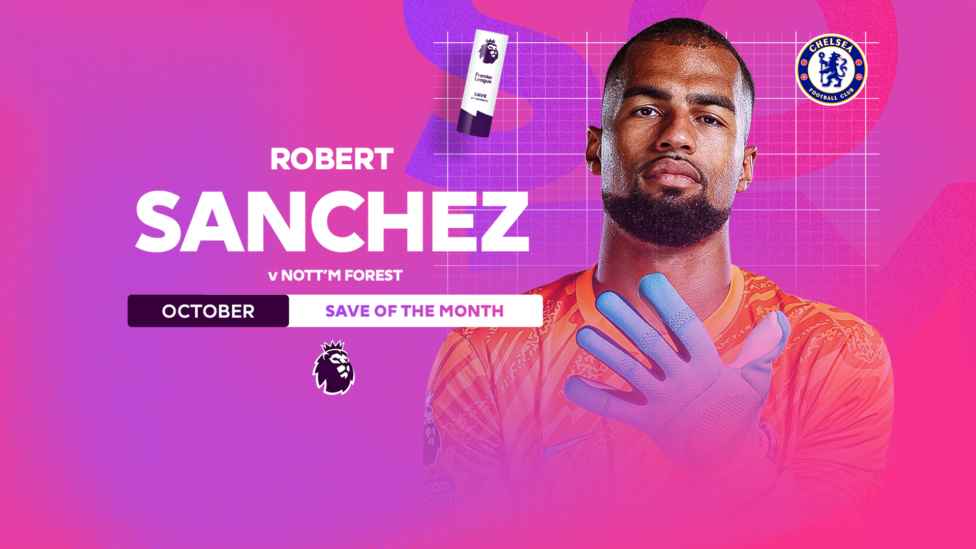 Sanchez wins Premier League Save of the Month award