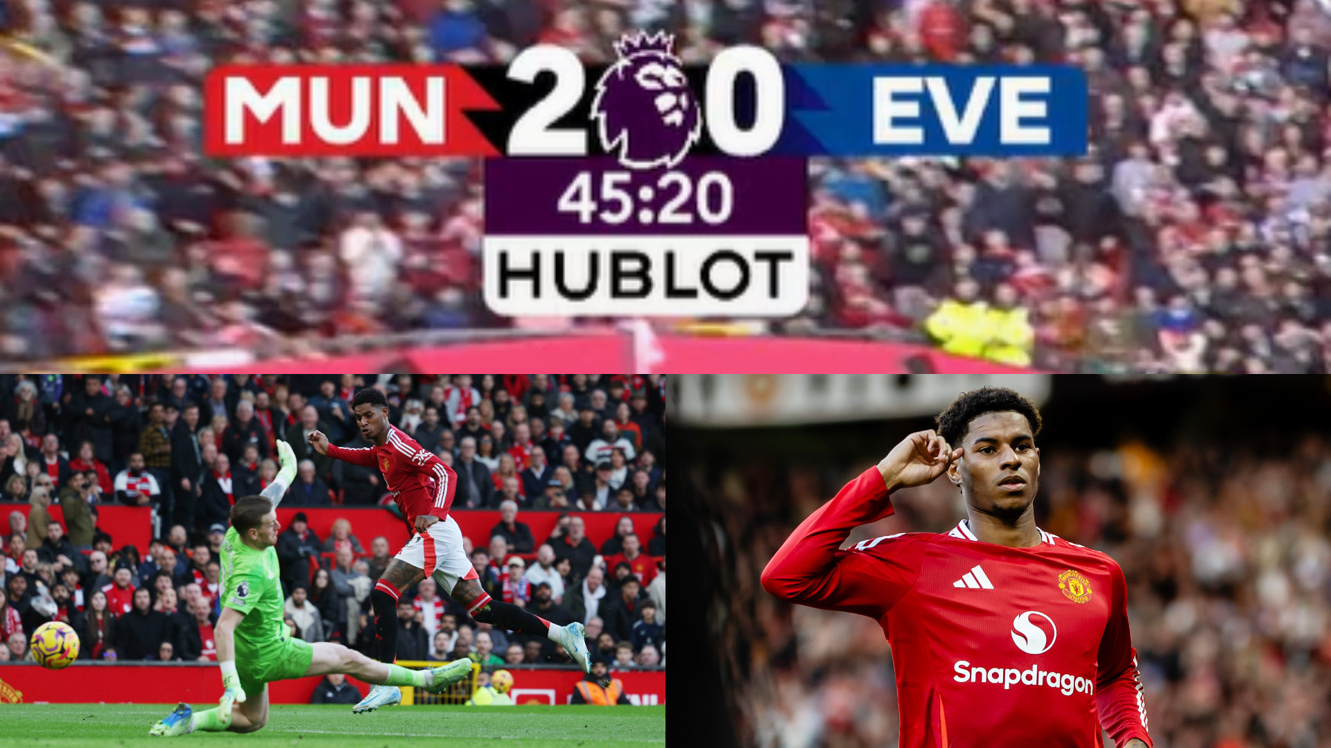 Where does Rashford's second-half goal rank among the quickest ever?