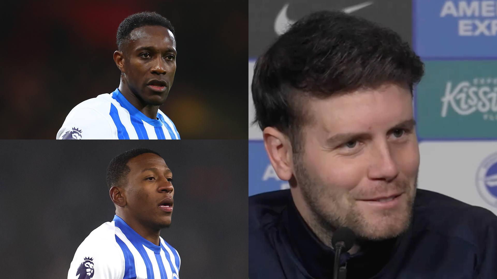 Hurzeler on new signing Gomez, Welbeck and Estupinan