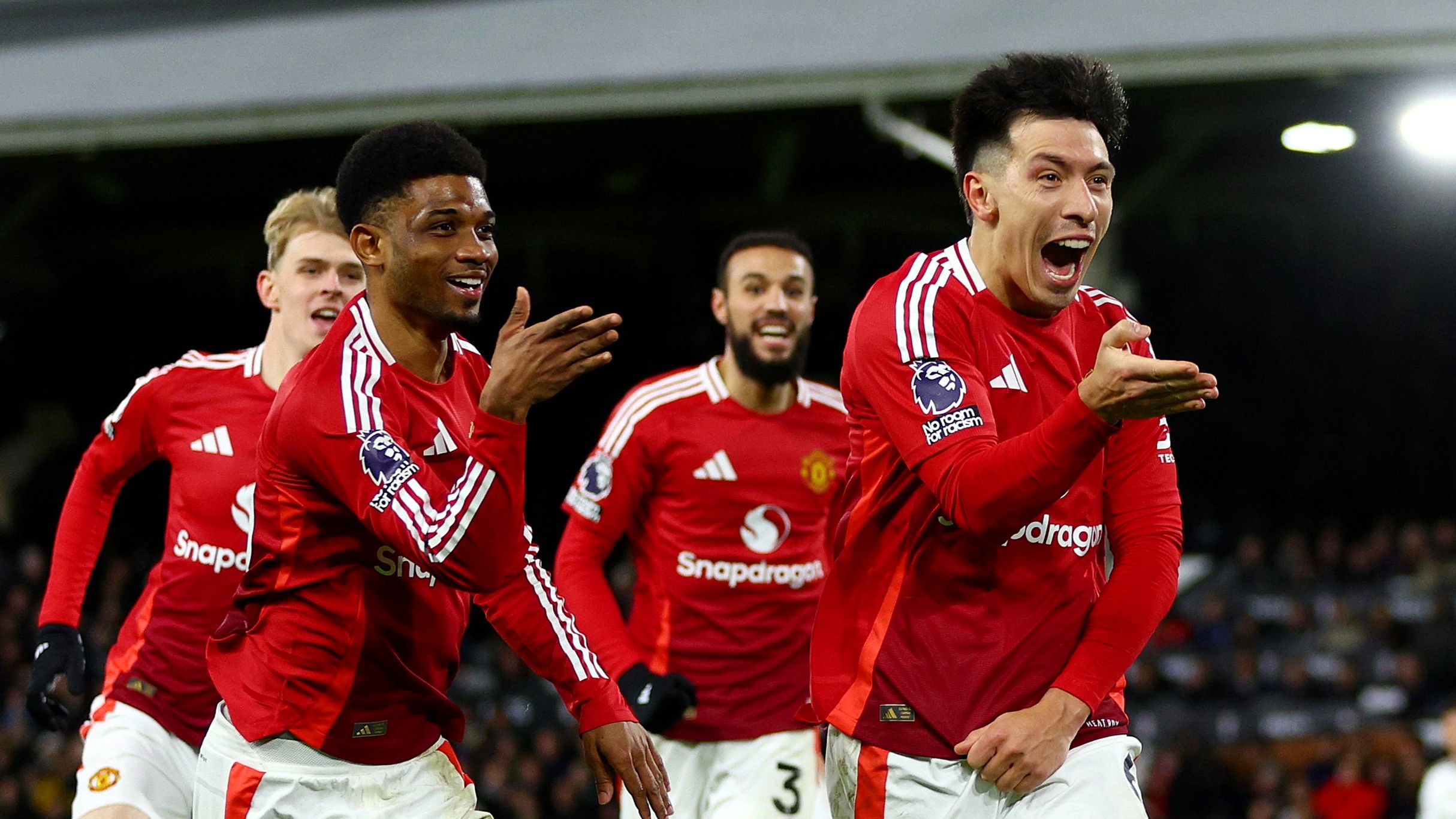 Martinez's deflected strike earns Man Utd win at Fulham