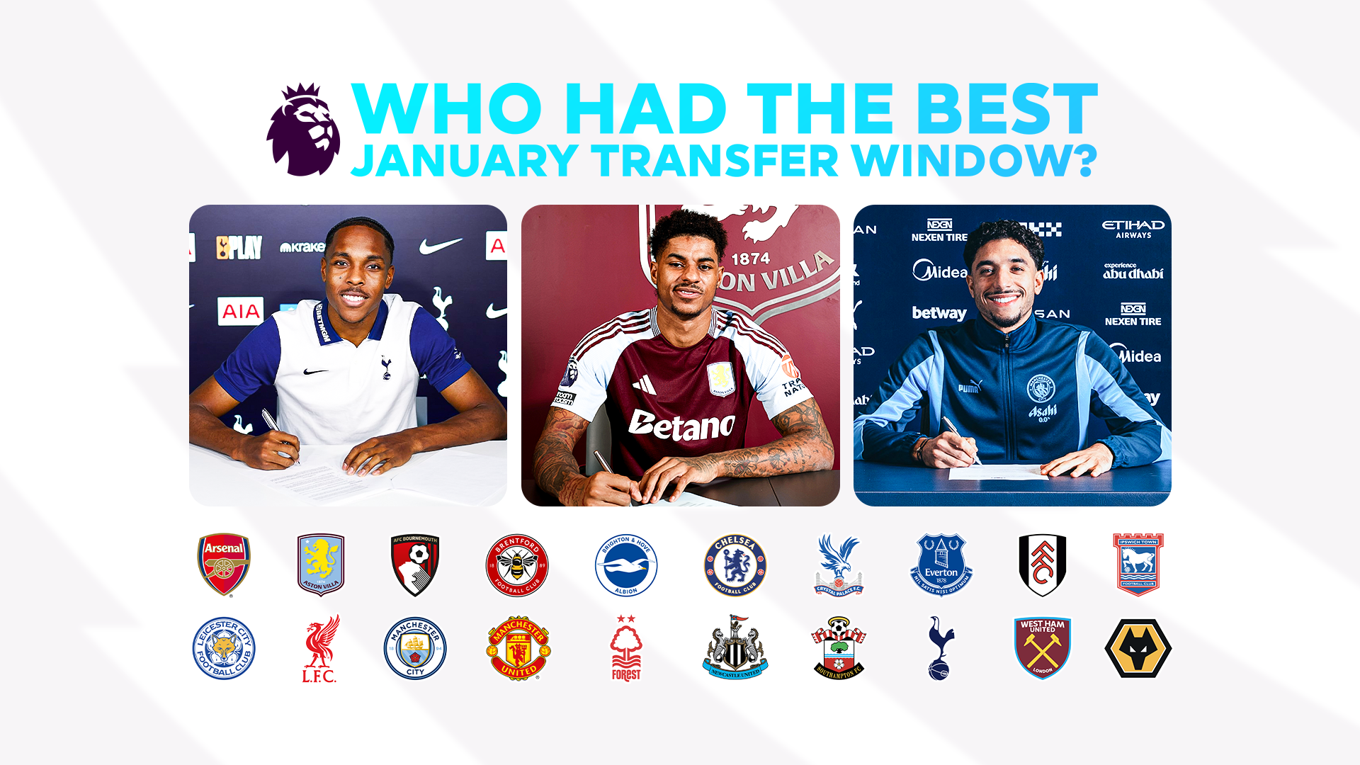 Analysis: Who had the best January transfer window?