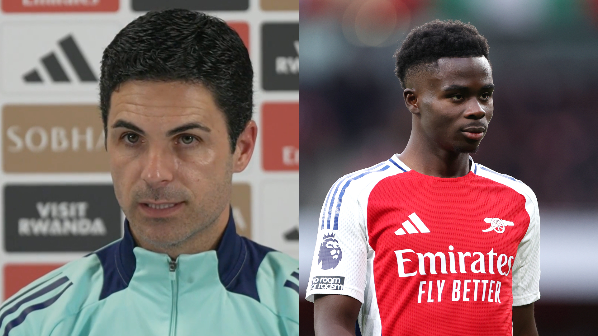 Arteta: Saka is getting closer and closer