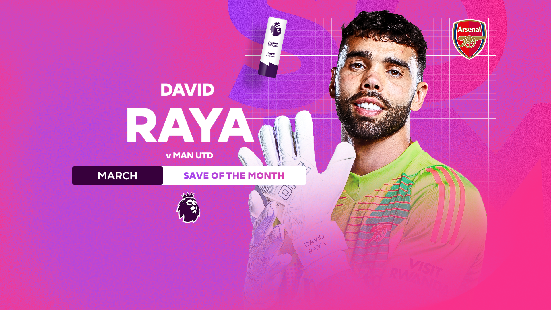 Raya wins Premier League Save of the Month award
