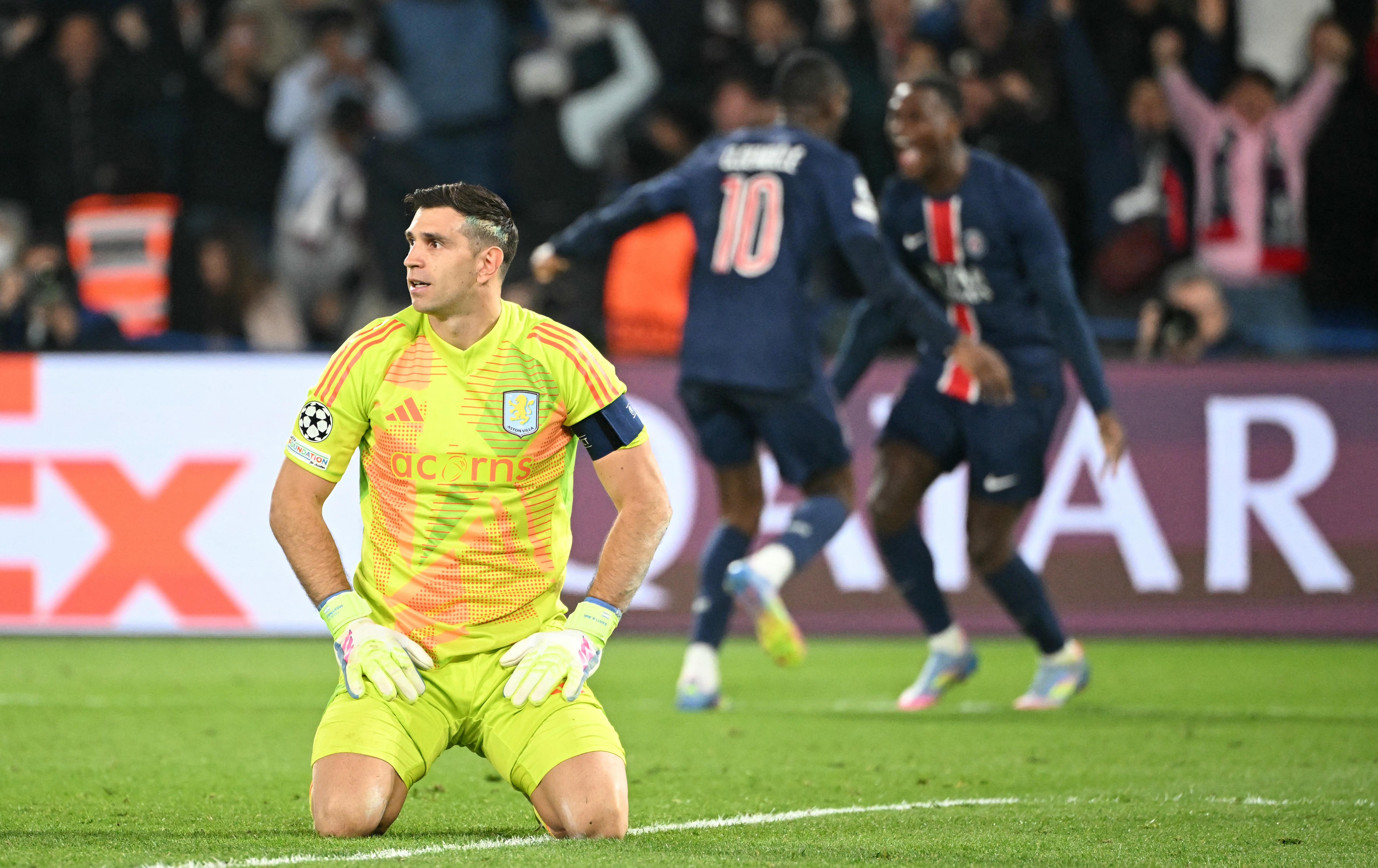 Rogers opener in vain as Villa lose to powerful PSG