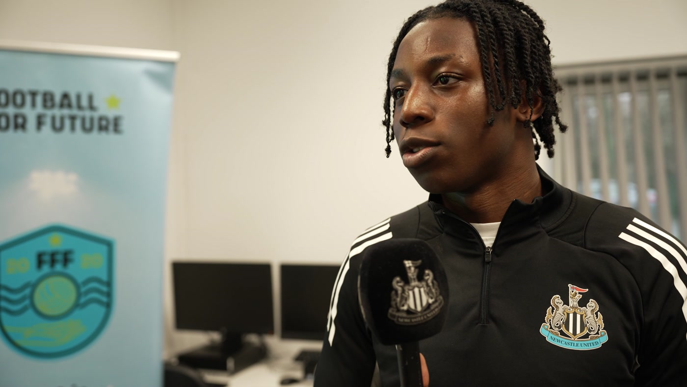 Newcastle Academy players explore sustainability in football