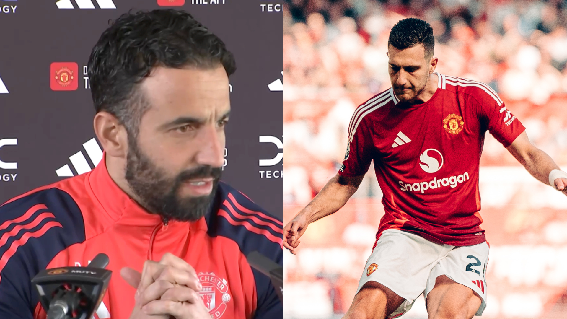 Amorim: Dalot could miss rest of season