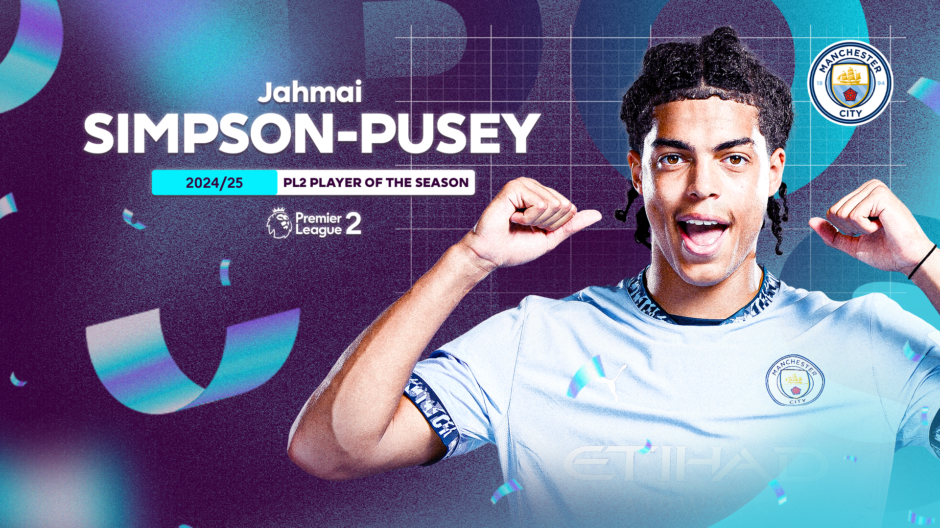 Man City's Simpson-Pusey named PL2 Player of the Season