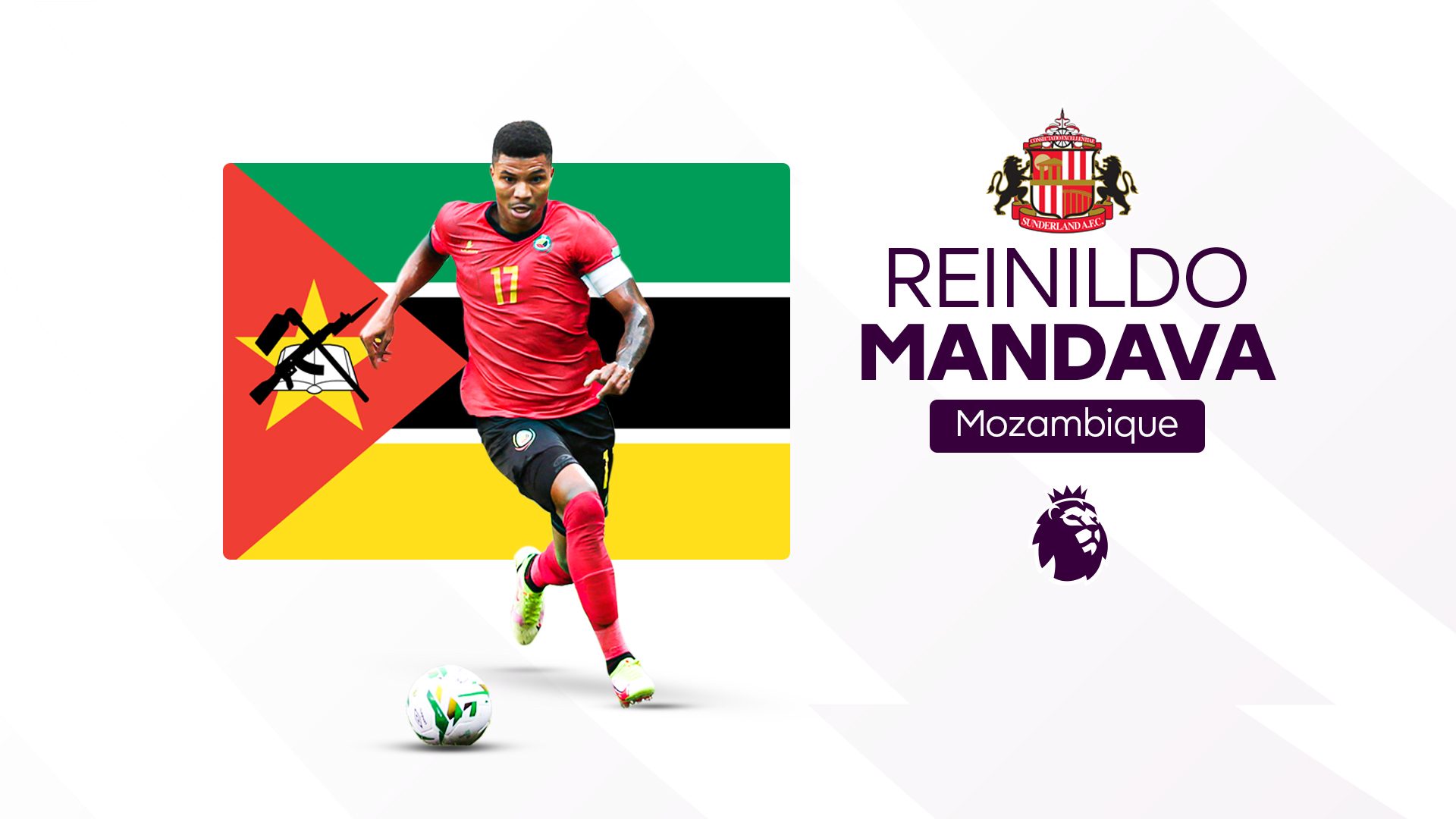 Reinildo to make Mozambique the league's 127th nation