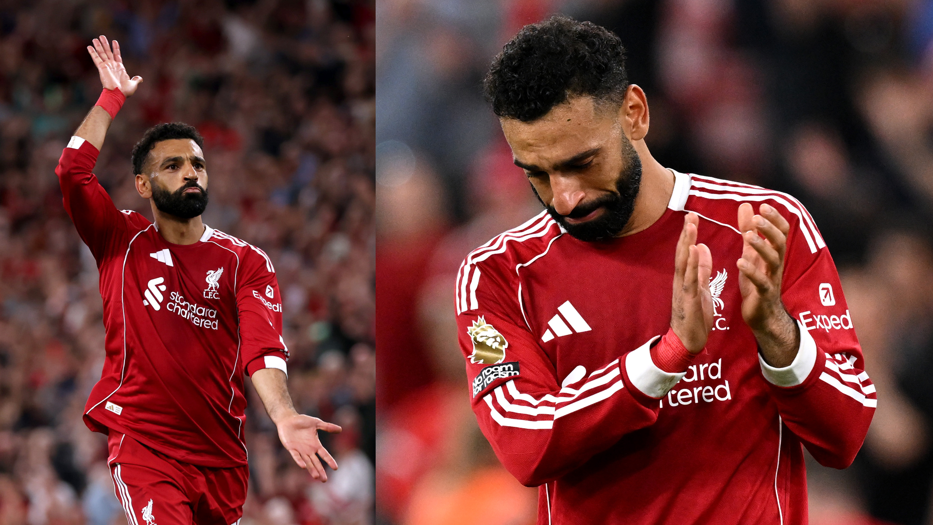 Salah adds to goal record on emotional night at Anfield