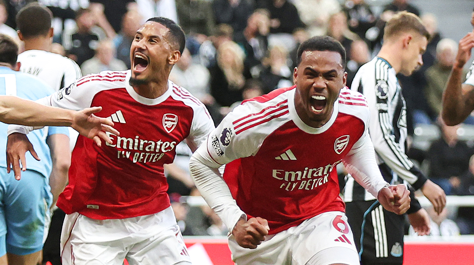 Last-gasp Gabriel header secures comeback win for Arsenal at Newcastle