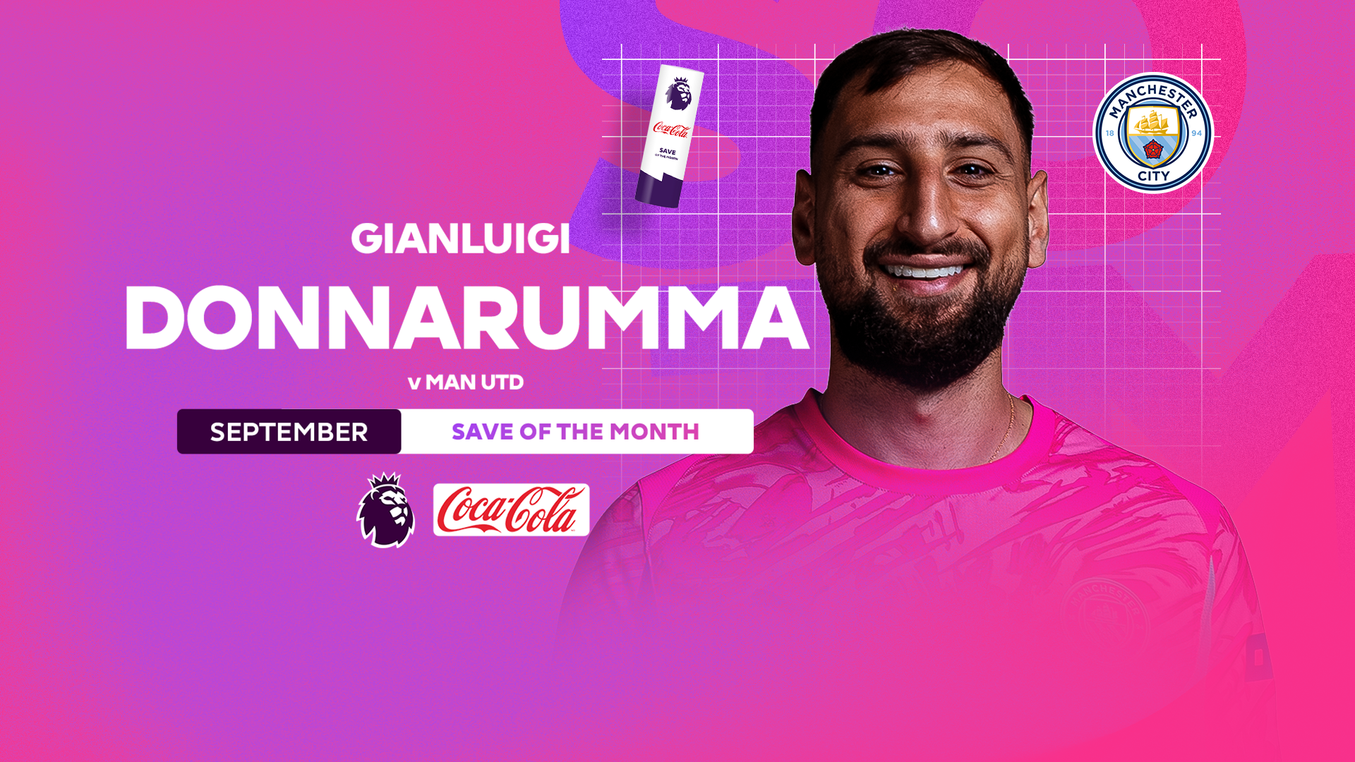 Donnarumma wins Coca-Cola Save of the Month award