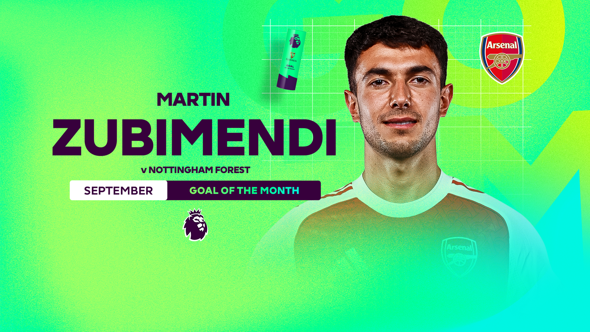 Zubimendi wins Guinness Goal of the Month