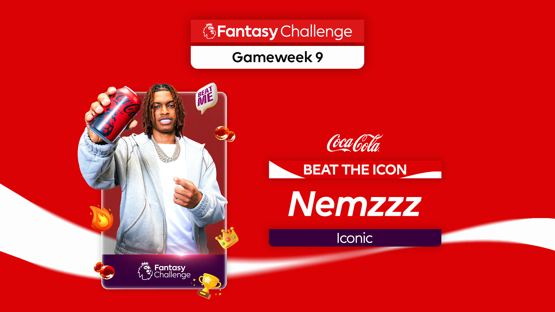 Take on rapper Nemzzz in ‘Beat The Icon’ FPL challenge