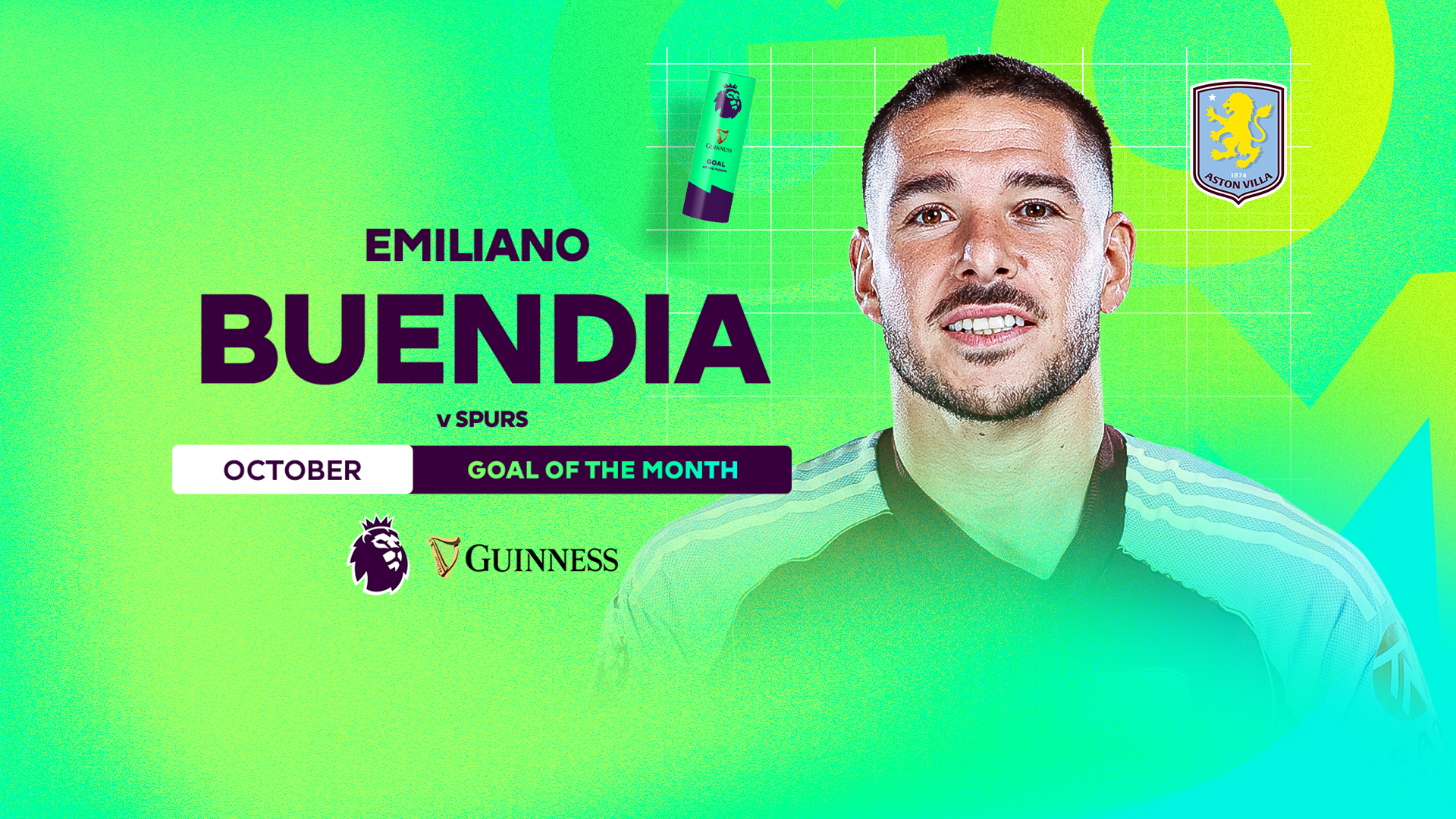 Buendia wins Guinness Goal of the Month