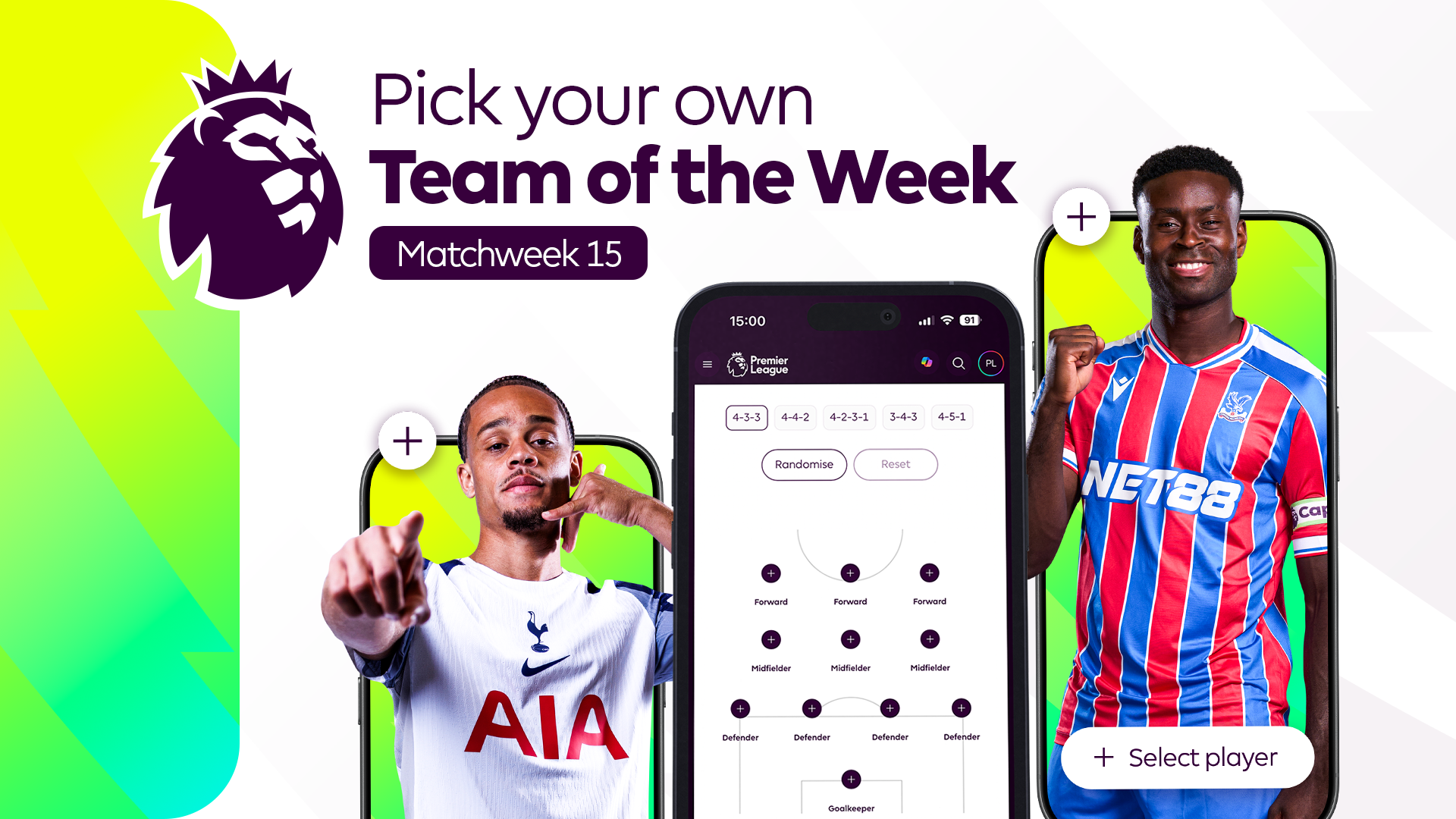 Pick YOUR Premier League Team of the Week