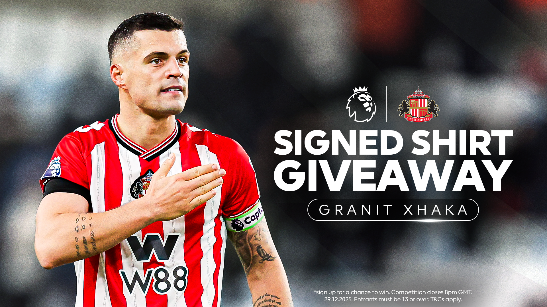 Granit Xhaka signed shirt giveaway competition