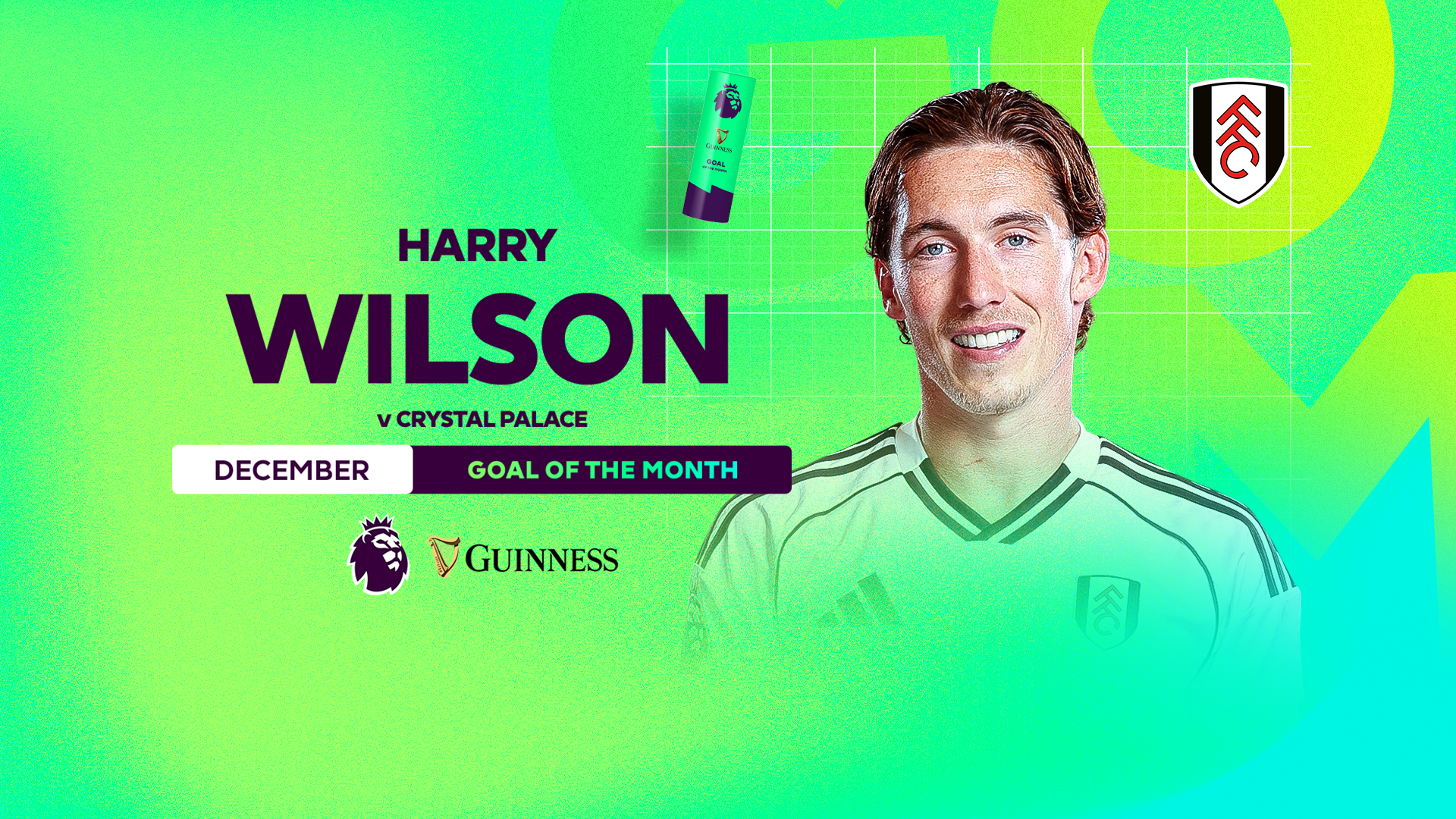 Wilson wins Guinness Goal of the Month for the second time
