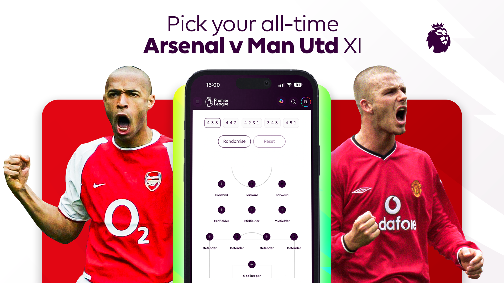 Pick your all-time COMBINED Arsenal v Man Utd line-up