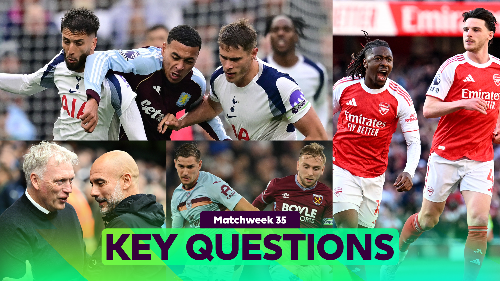 KEY questions for Matchweek 35's fixtures