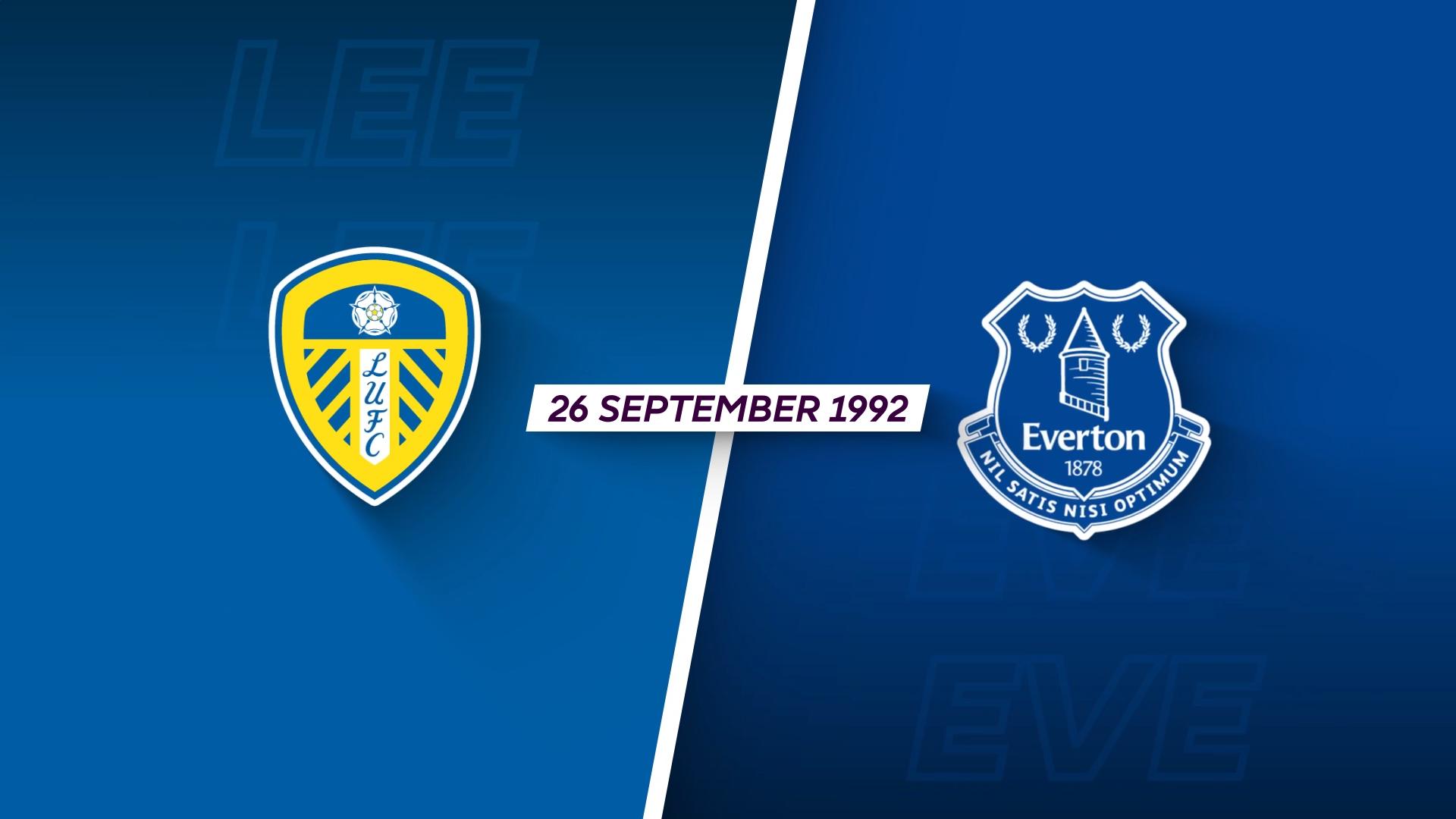 Leeds United v Everton | 1992-93 | 3 Minute Highlights