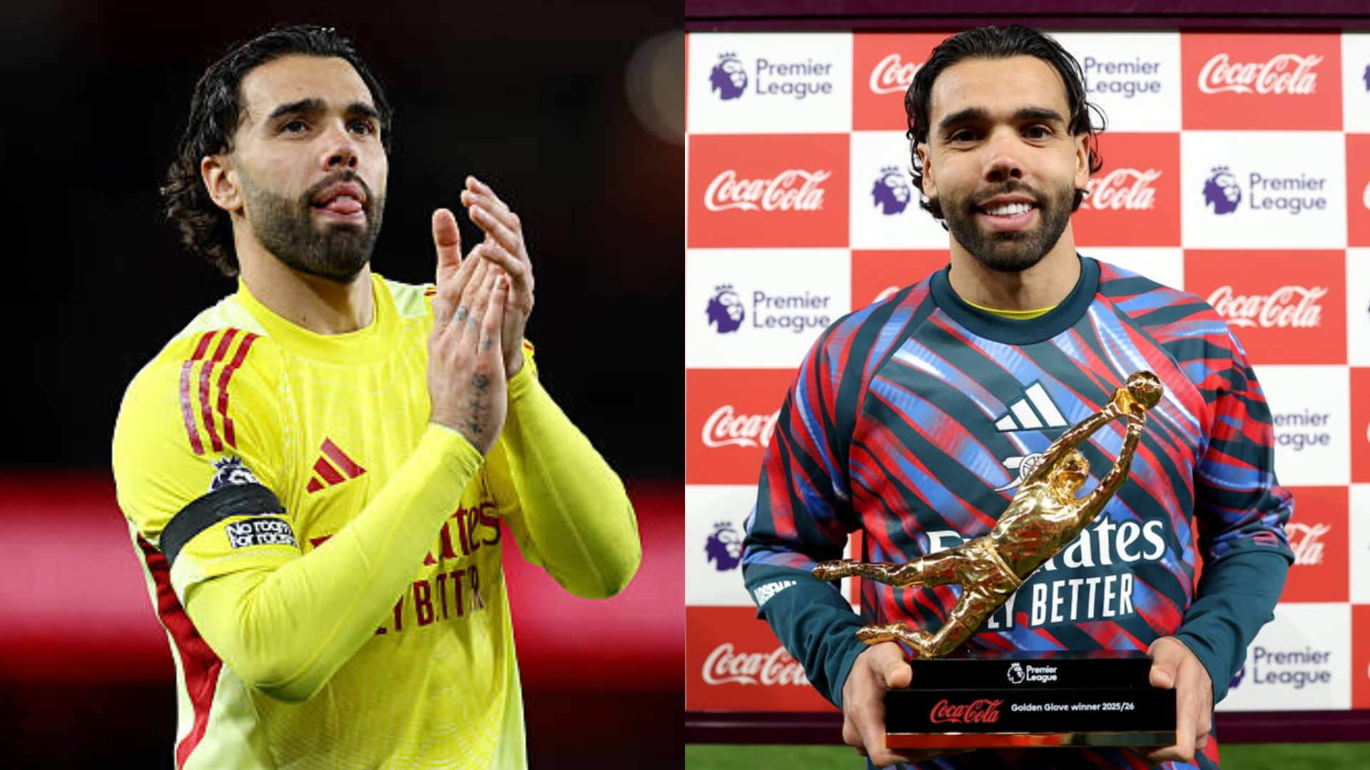 Raya presented with Coca-Cola Golden Glove award