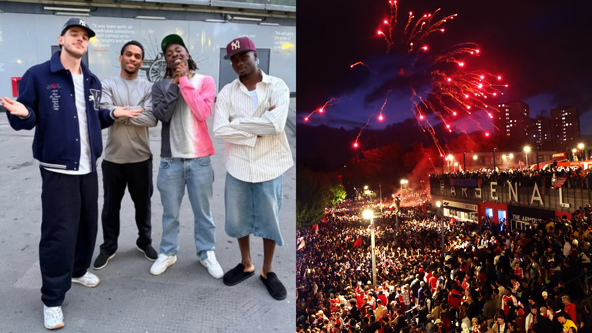 See how Arsenal players and fans celebrated Premier League title