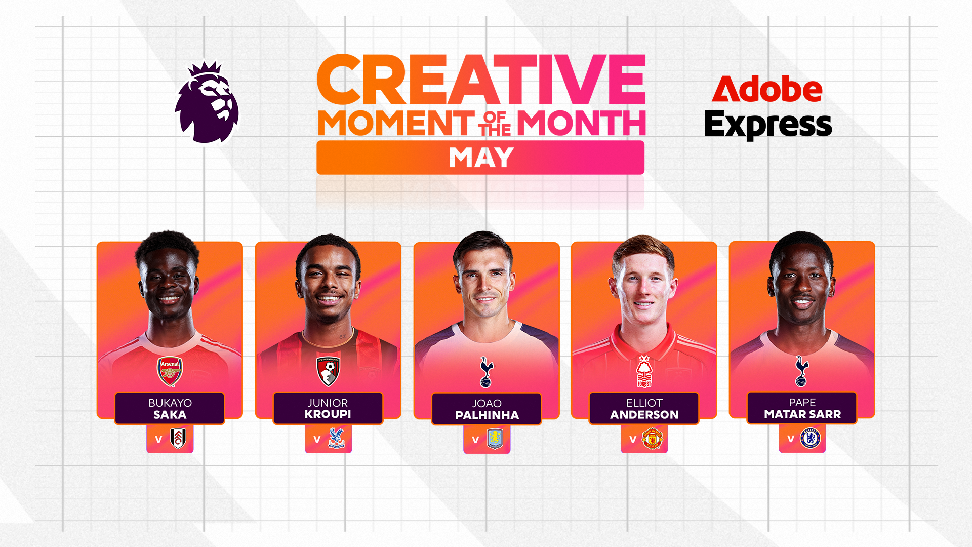 May 2026 Adobe Express Creative Moment of the Month shortlist